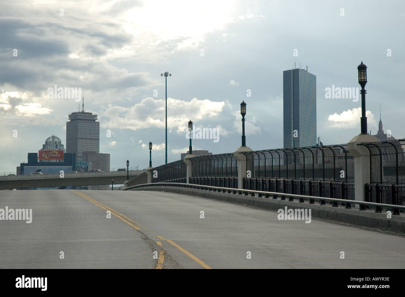 West Fourth Street Bridge from South Boston to the South End Stock ...
