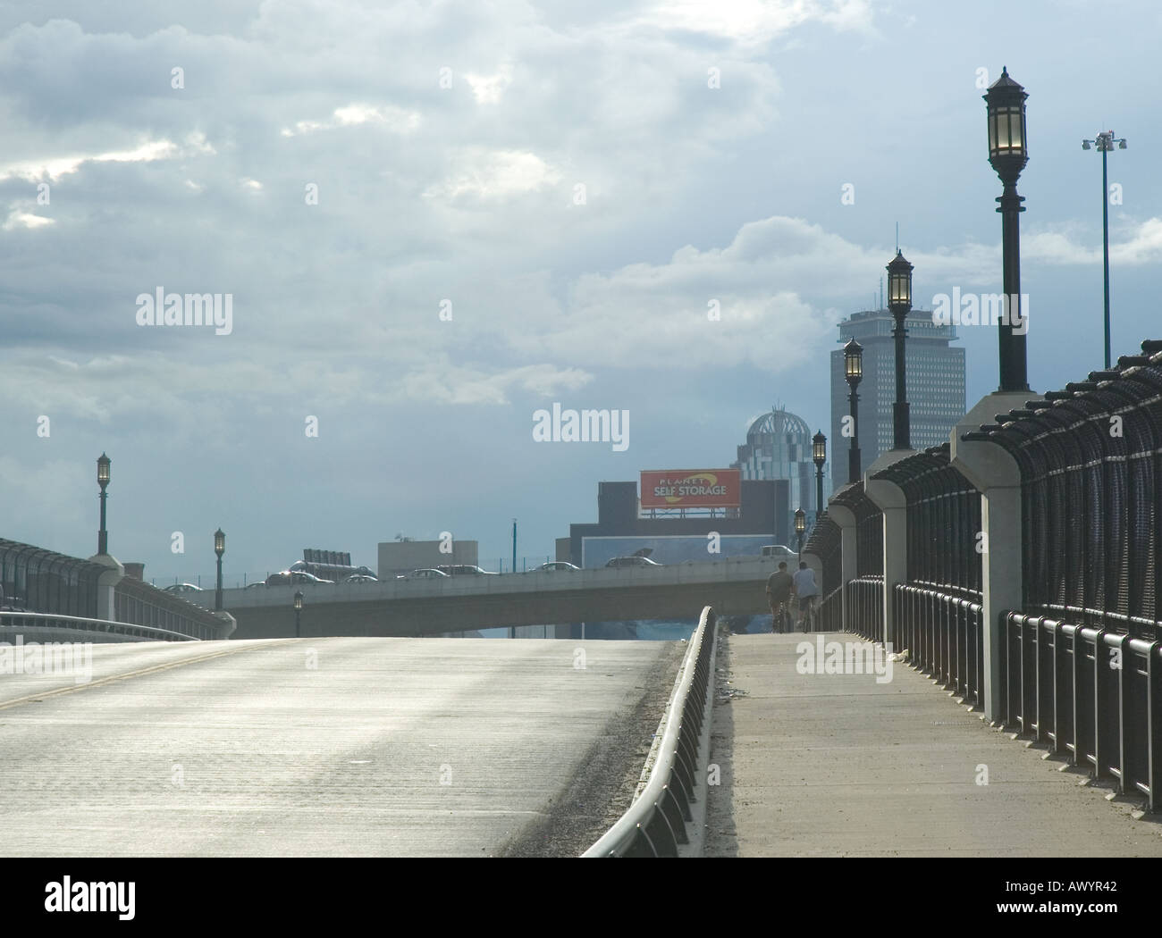 West Fourth Street Bridge from South Boston to the South End Stock ...