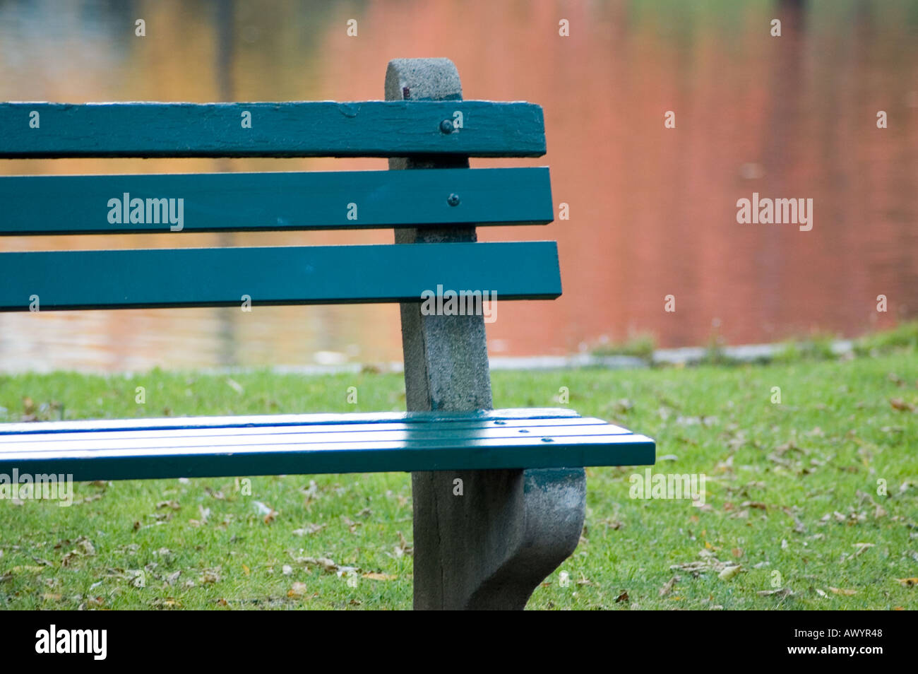 Park bench scene in Boston s Public Garden Stock Photo - Alamy