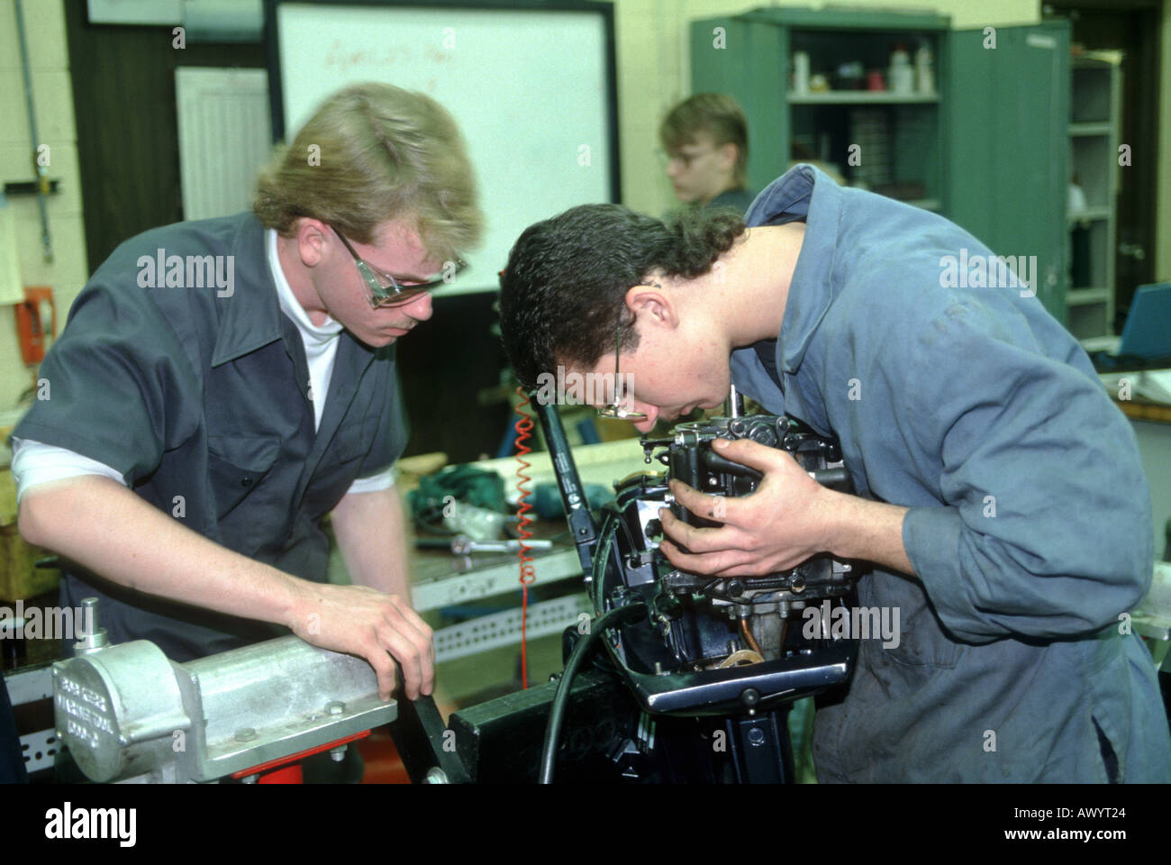 Small engine repair hi-res stock photography and images - Alamy