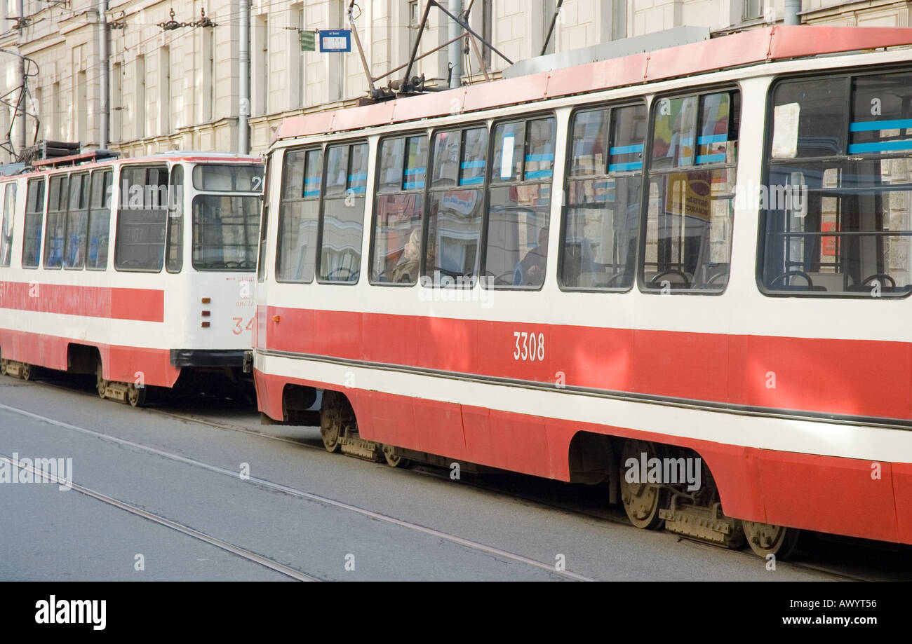 Public Transport buses in Saint Petersburg Russia Stock Photo - Alamy