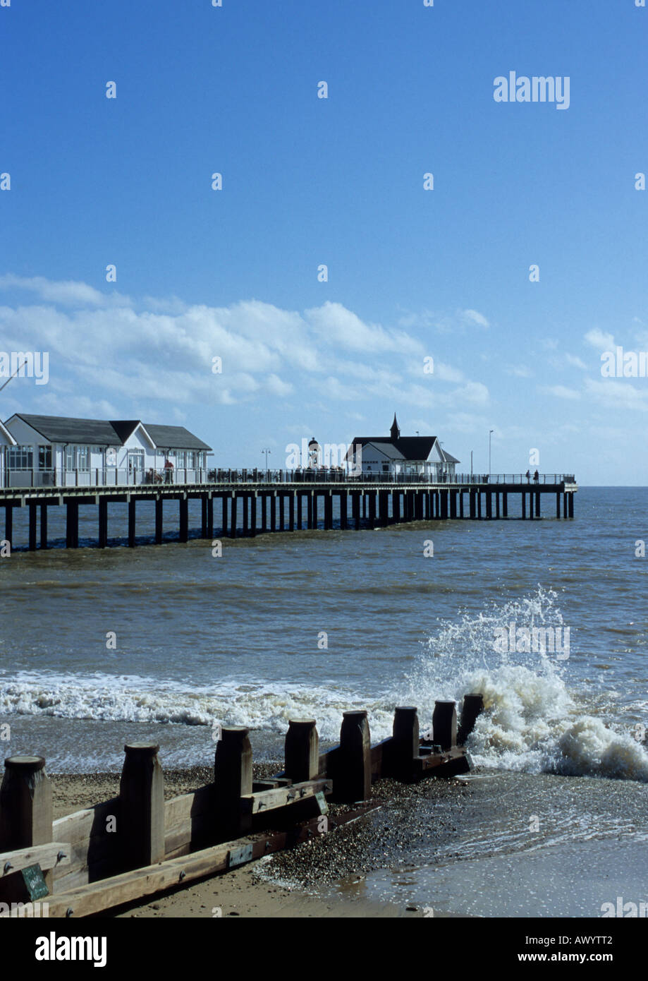 Southwold Pier and Beach in Suffolk Uk Stock Photo - Alamy