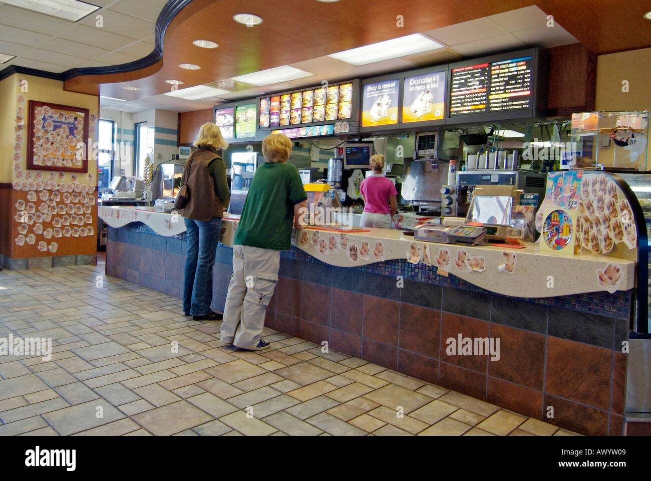 Mcdonalds restaurant interior hi-res stock photography and images - Alamy