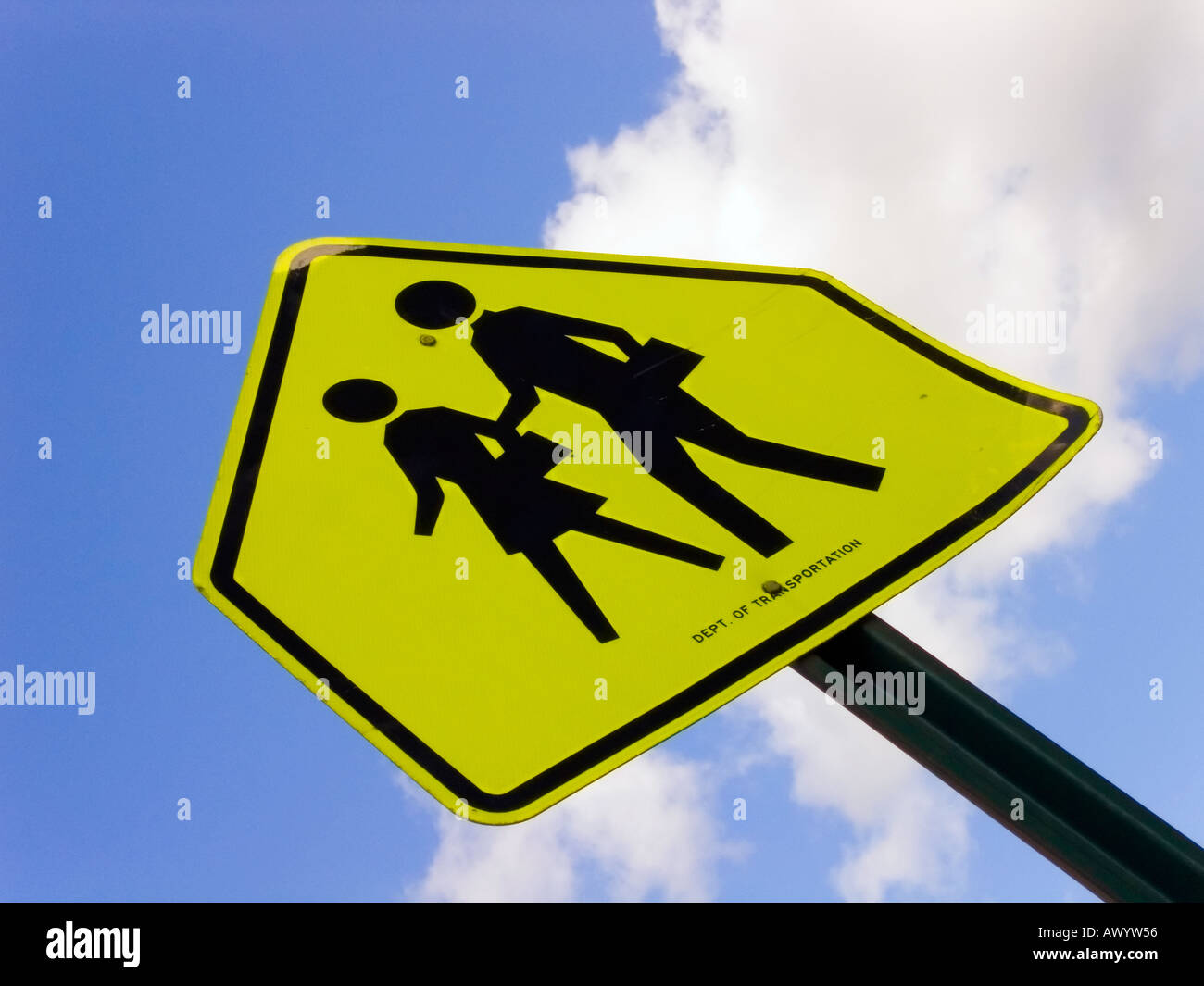 Department of Transportation Road Sign people crossing New York City ...