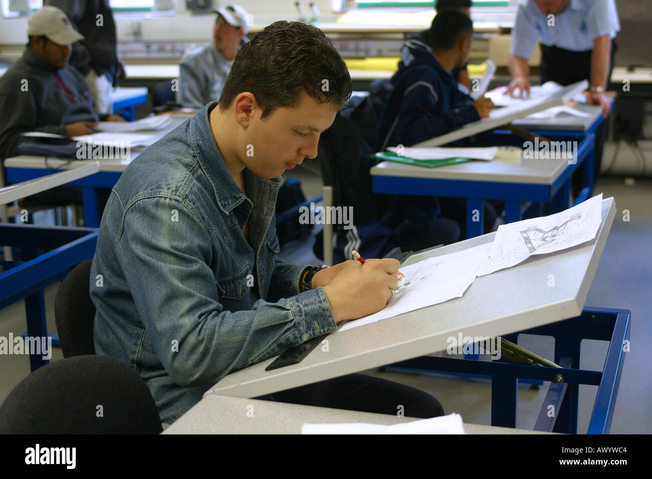 Male 6th form student hi-res stock photography and images - Alamy