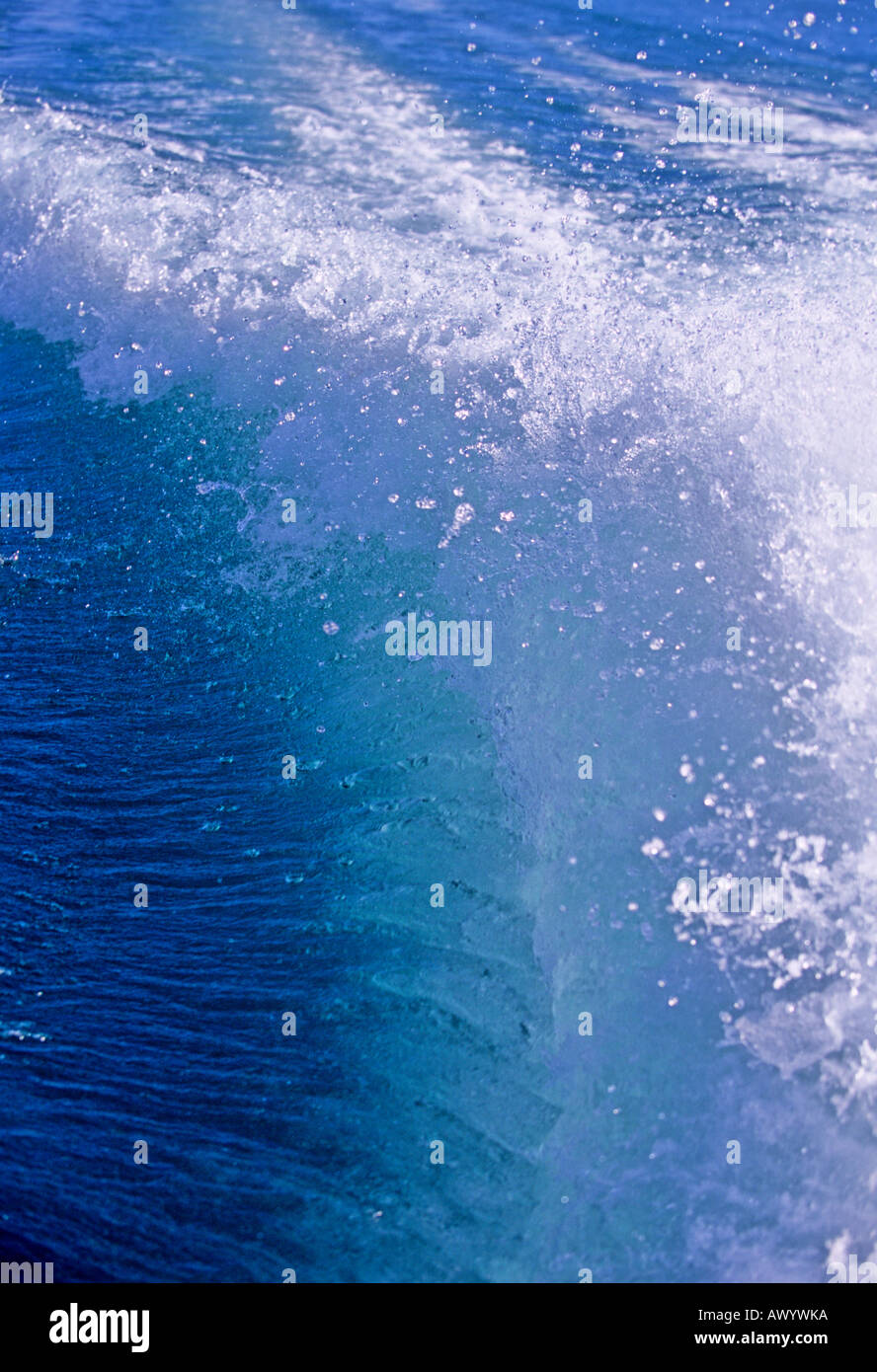 Waves from wake moving boat hi-res stock photography and images - Alamy