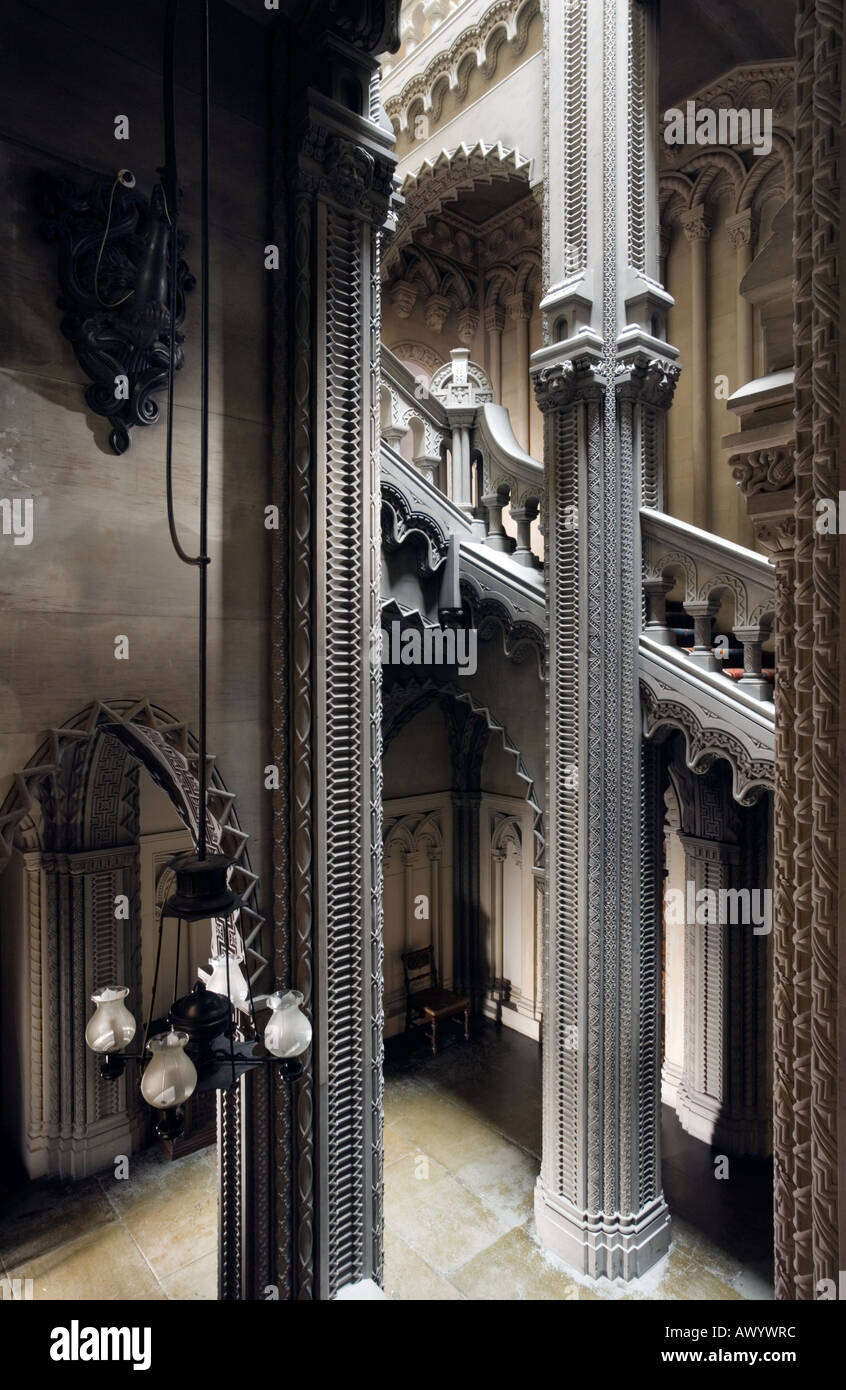The Grand Staircase at Penrhyn Castle Gwynedd designed by Thomas Hopper ...