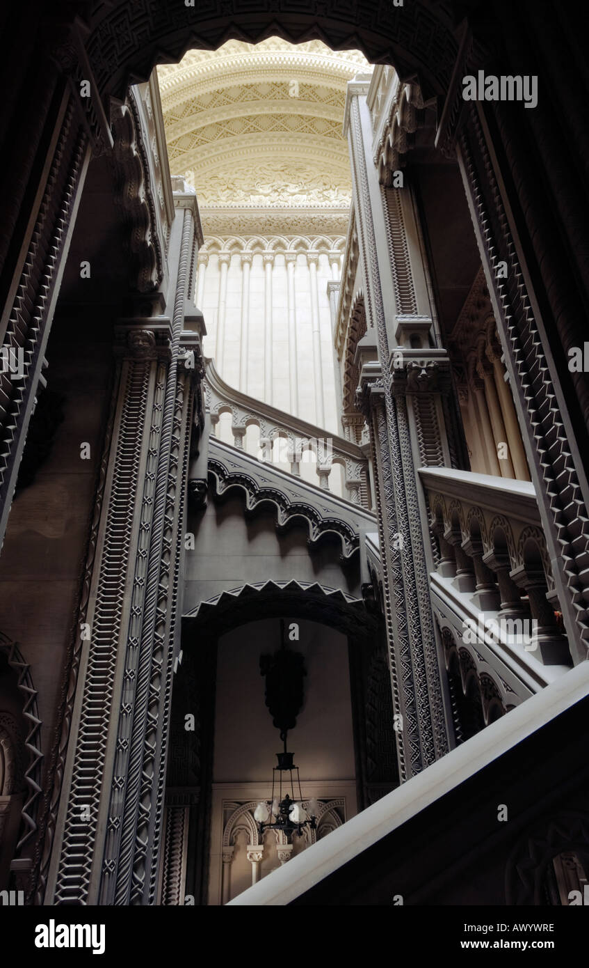 The Grand Staircase at Penrhyn Castle Gwynedd designed by Thomas Hopper ...