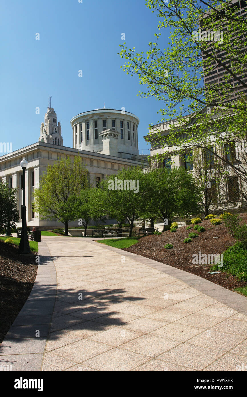 Walk To Ohio Statehouse Capital Building Greek Revival architecture ...