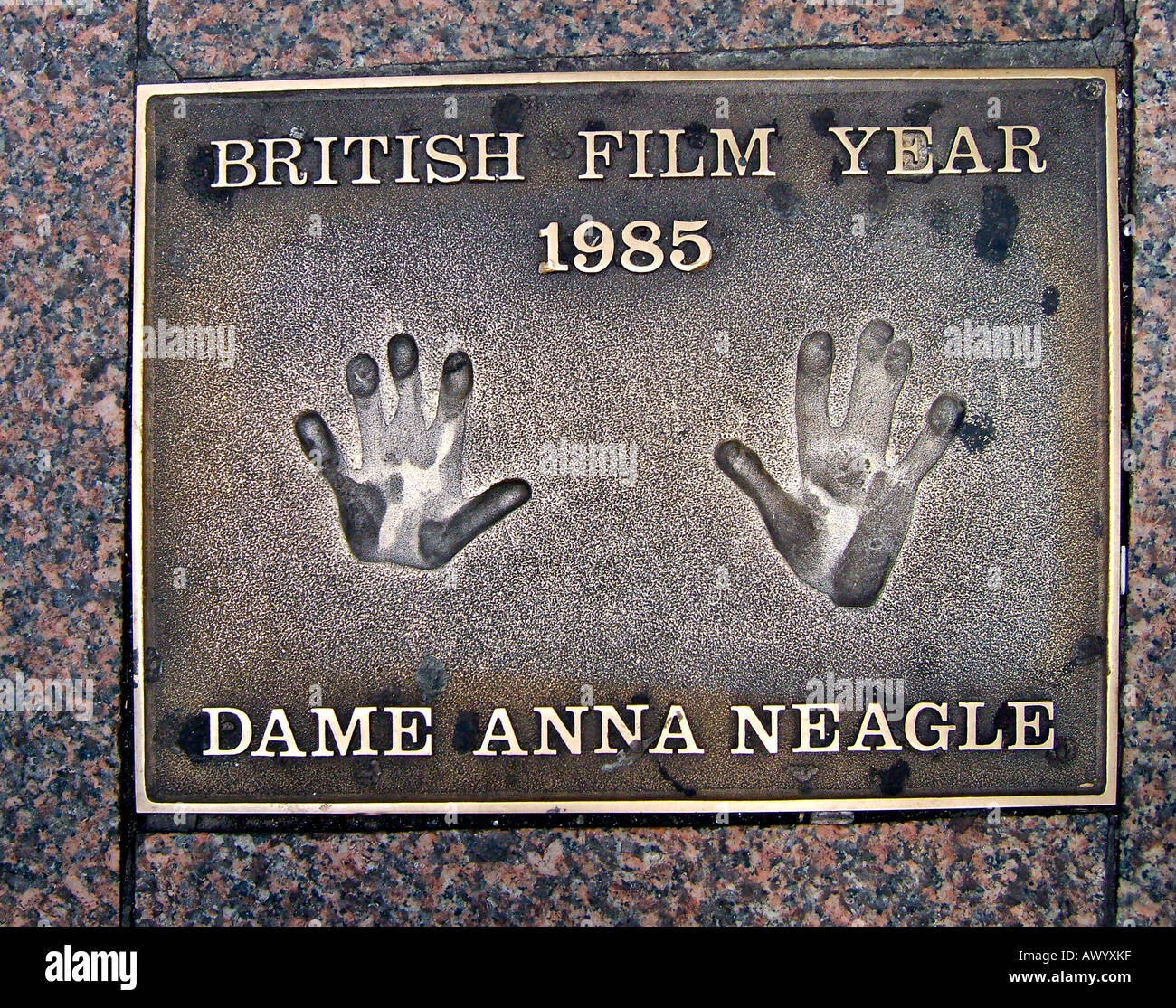 Dame Anna Neagle handprints Stock Photo - Alamy