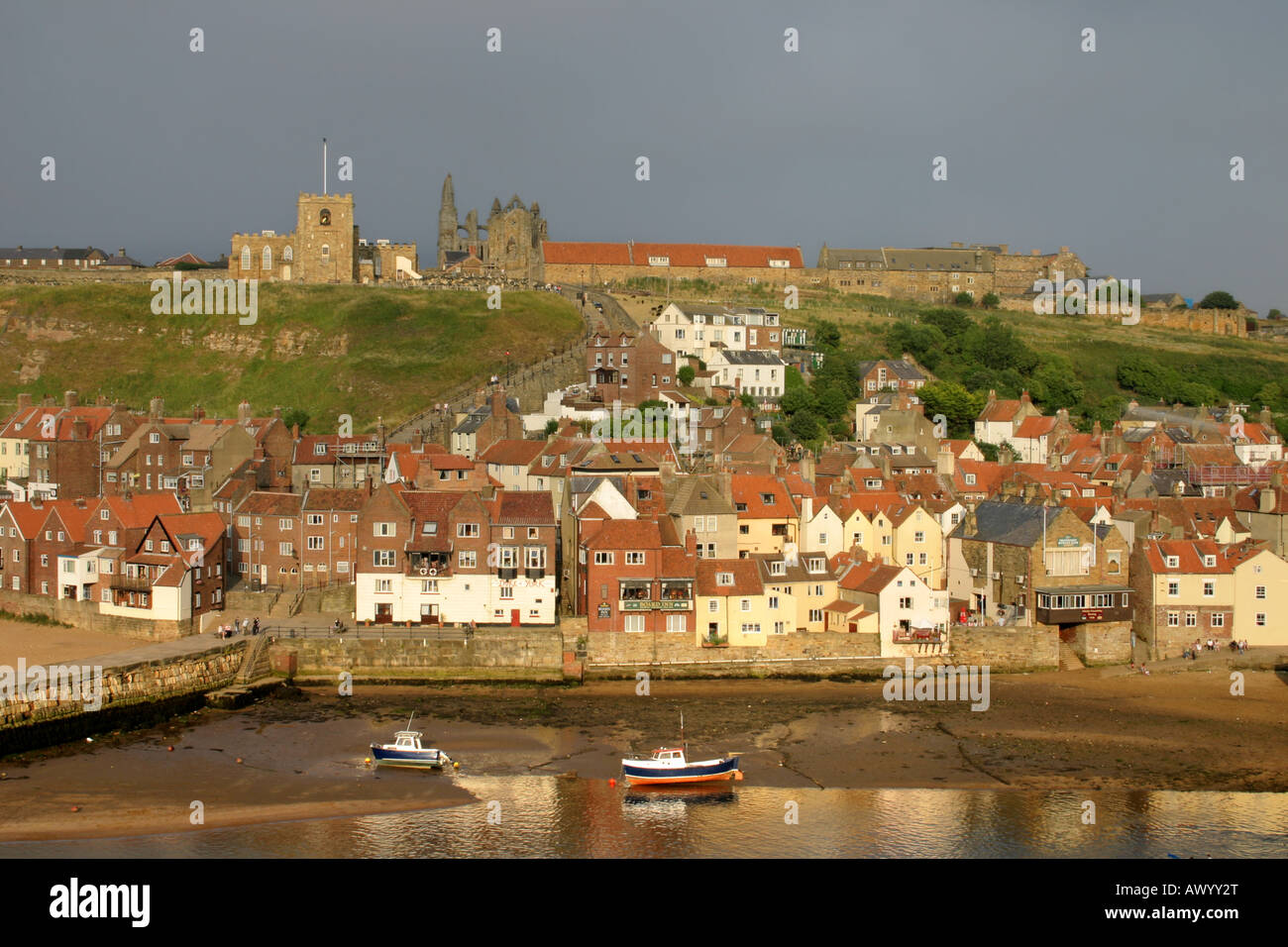 Whitbys famous steps hi-res stock photography and images - Alamy