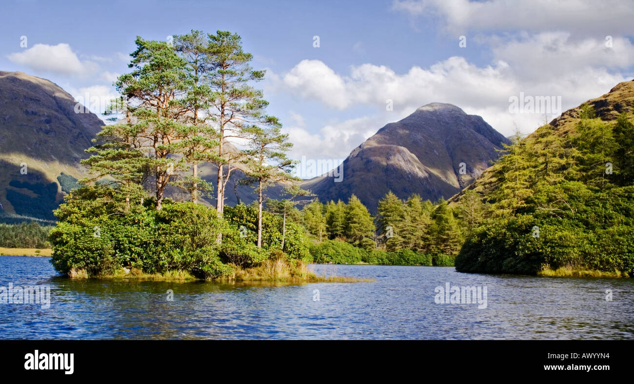 Lochan urr glen etive scotland loch buachaille hi-res stock photography ...