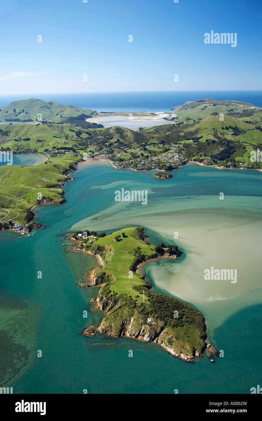 Portobello Peninsula left Otago Peninsula and Quarantine Island Otago ...