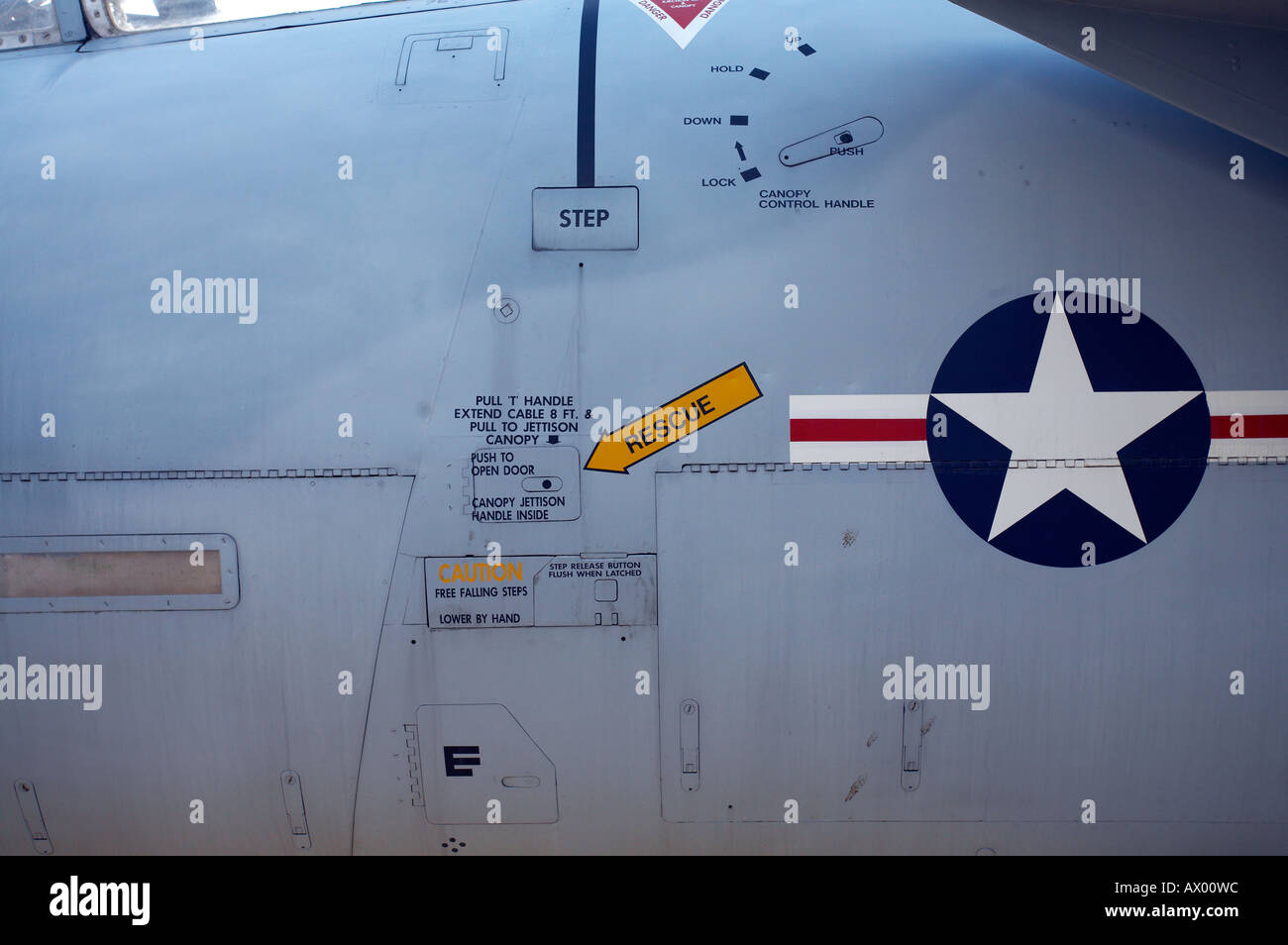 McDonnel Douglas F15 A Eagle Close up of fuselage Stock Photo - Alamy