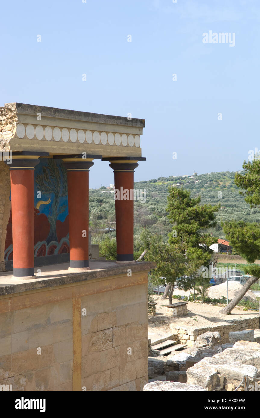 Knossos Crete Greece Stock Photo - Alamy
