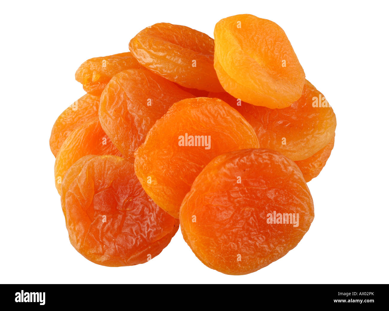 Dry apricot fruit isolated on white background Stock Photo - Alamy