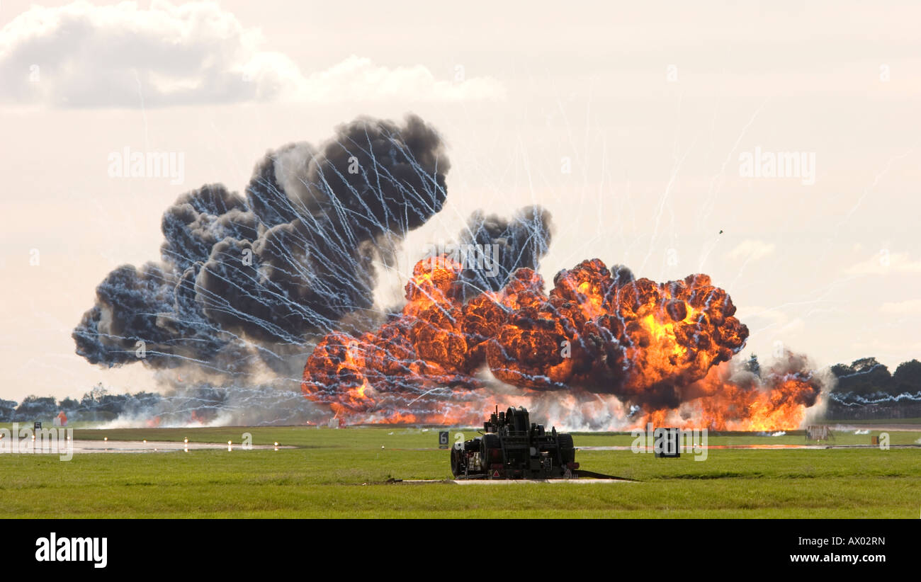 Pyrotechnic explosive display Stock Photo - Alamy