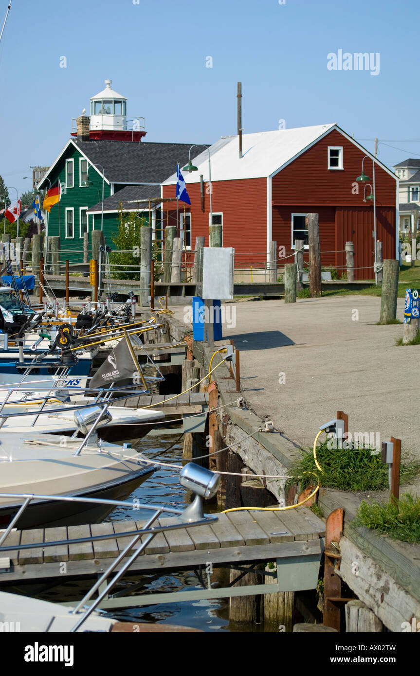 Rogers Street Fishing Village and Museum Two Rivers WI Stock Photo - Alamy