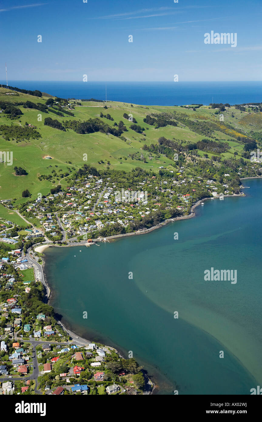 Macandrew Bay Otago Peninsula and Otago Harbour Dunedin South Island ...