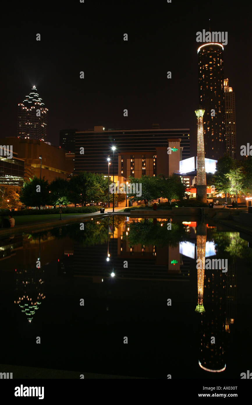 Downtown Atlanta Reflections Stock Photo - Alamy