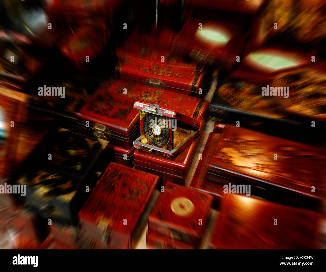 Lo pang, Feng Shui Compass Stock Photo - Alamy