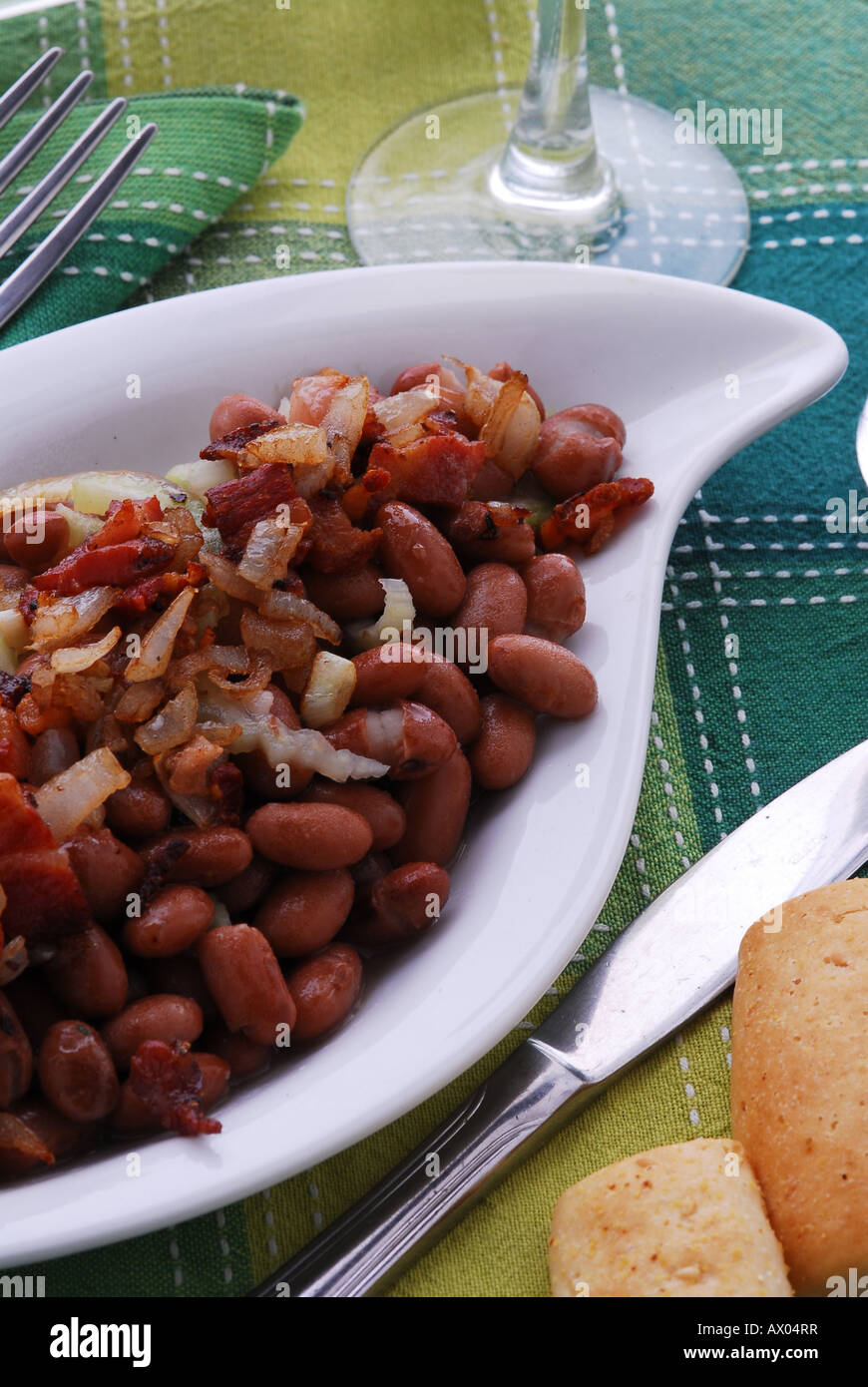 Beans with vinegar - Italian Kitchen Stock Photo - Alamy