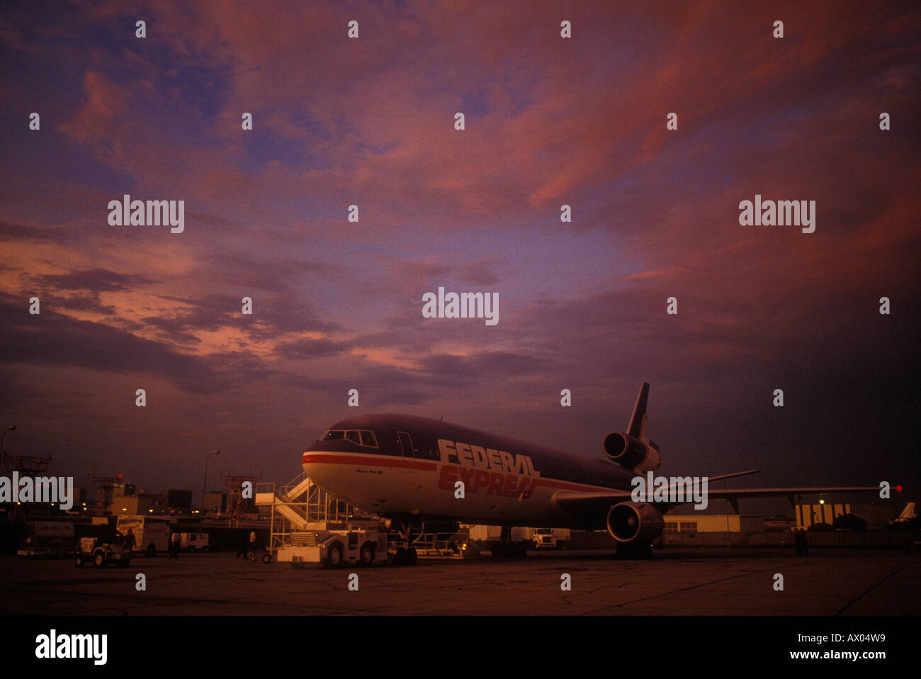 Cargo DC10 aircraft at LAX Los Angeles USA Stock Photo - Alamy