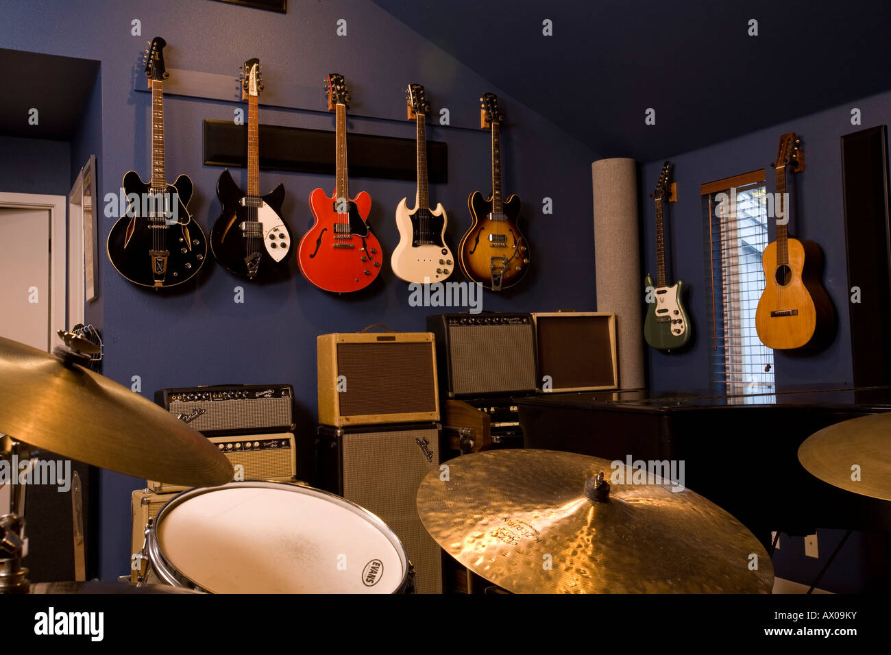 sound room of recording studio Stock Photo - Alamy