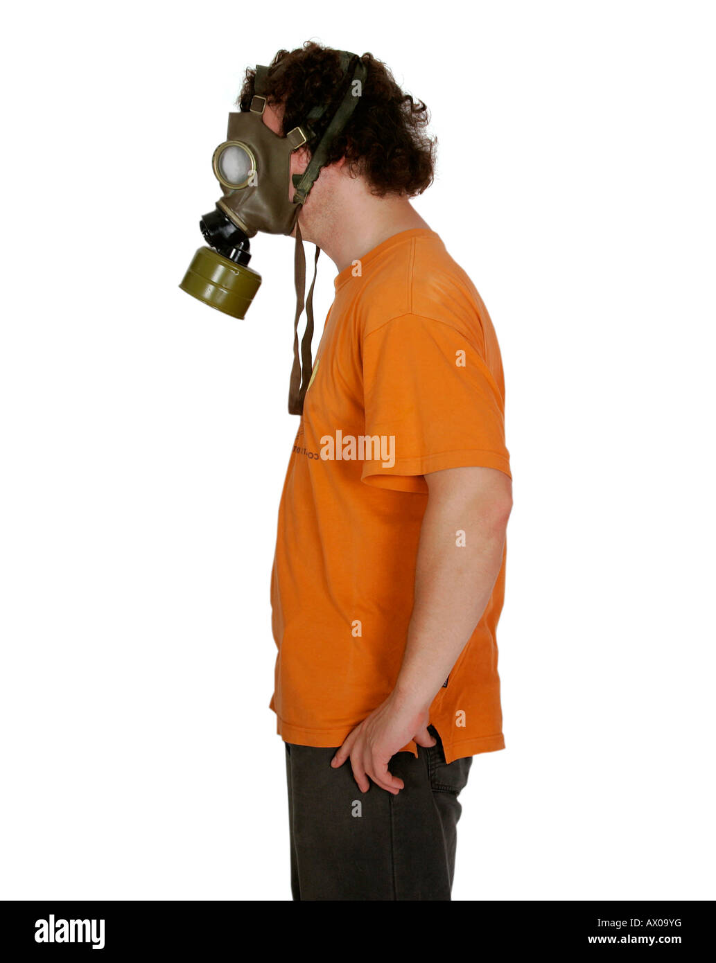 Gas mask helmet danger respirator protect protection cut out ominous ...