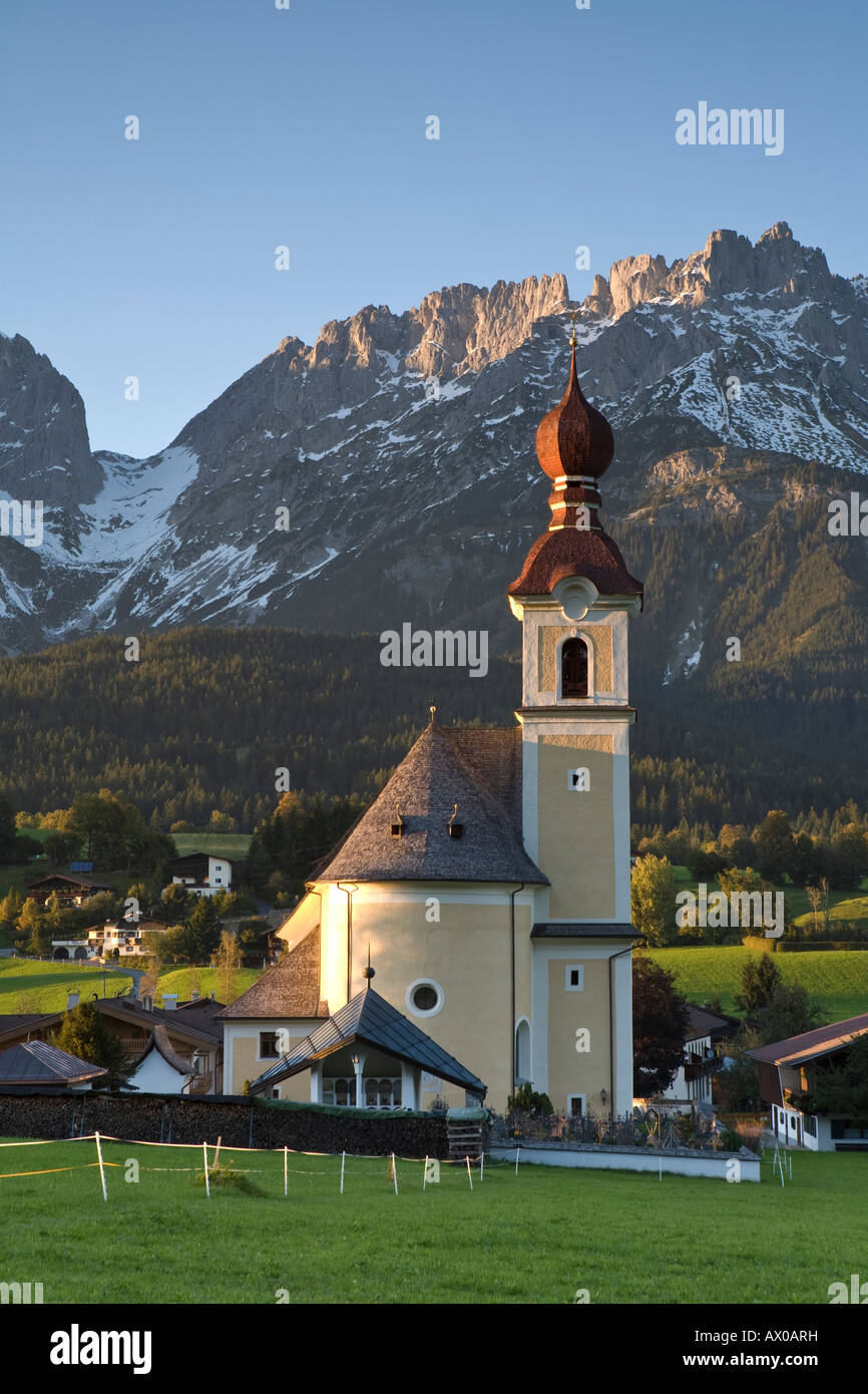 Going, Wilder Kaiser Mountains, Tirol, Austria Stock Photo - Alamy