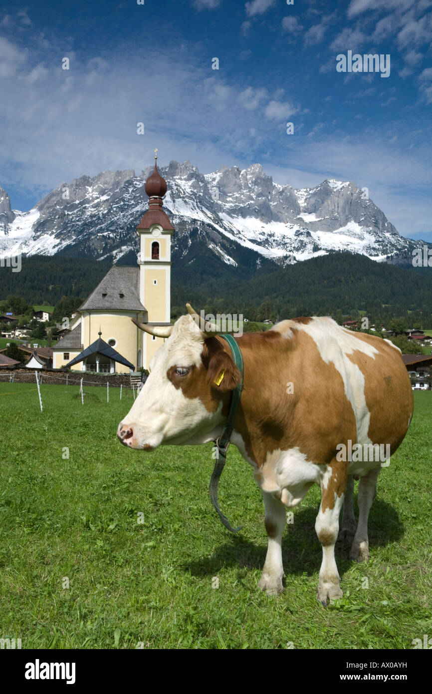 Going, Wilder Kaiser Mountains, Tirol, Austria Stock Photo - Alamy