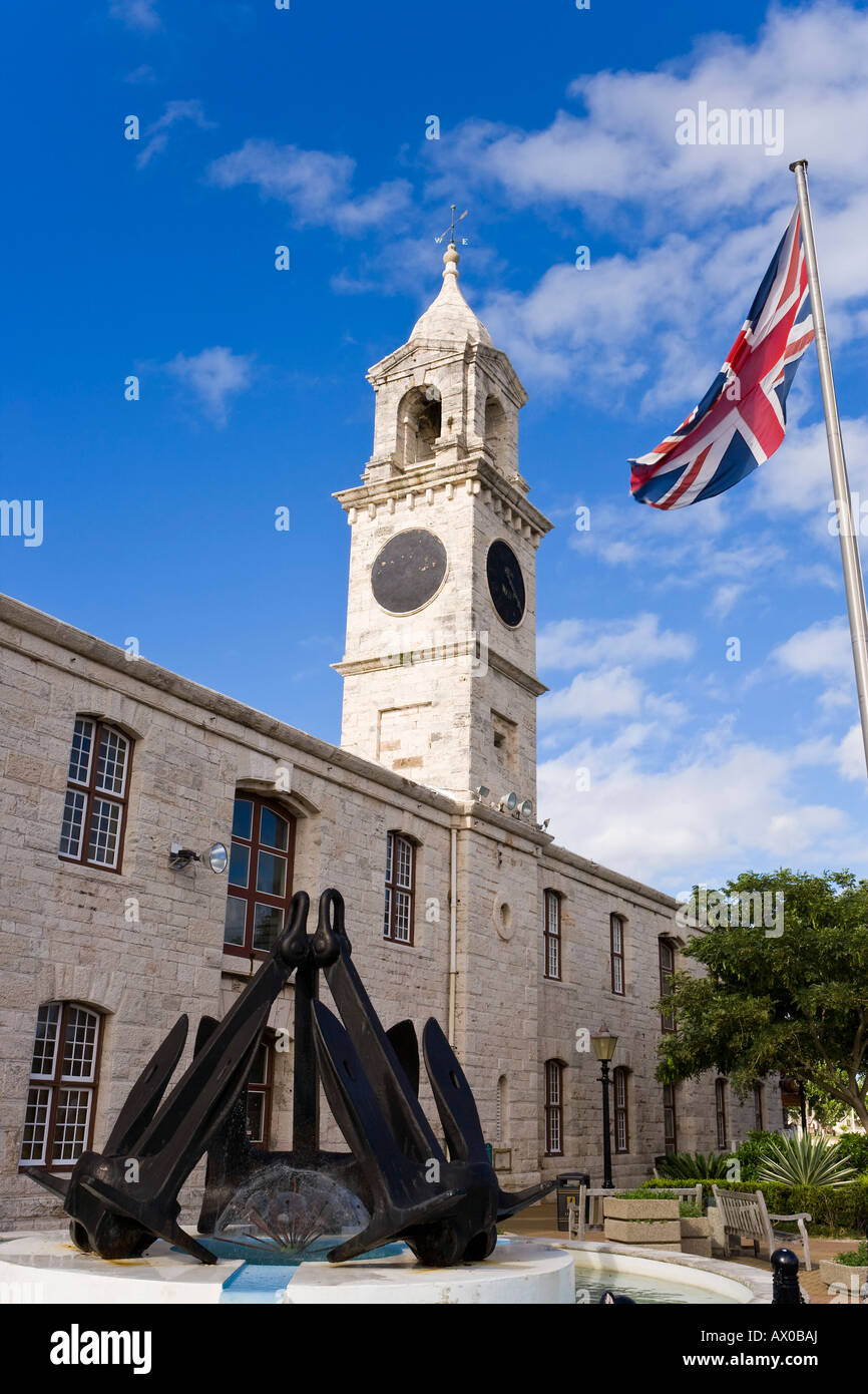 Bermuda, Sandys Parish, Royal Naval Dockyard, Clock Towers Stock Photo ...
