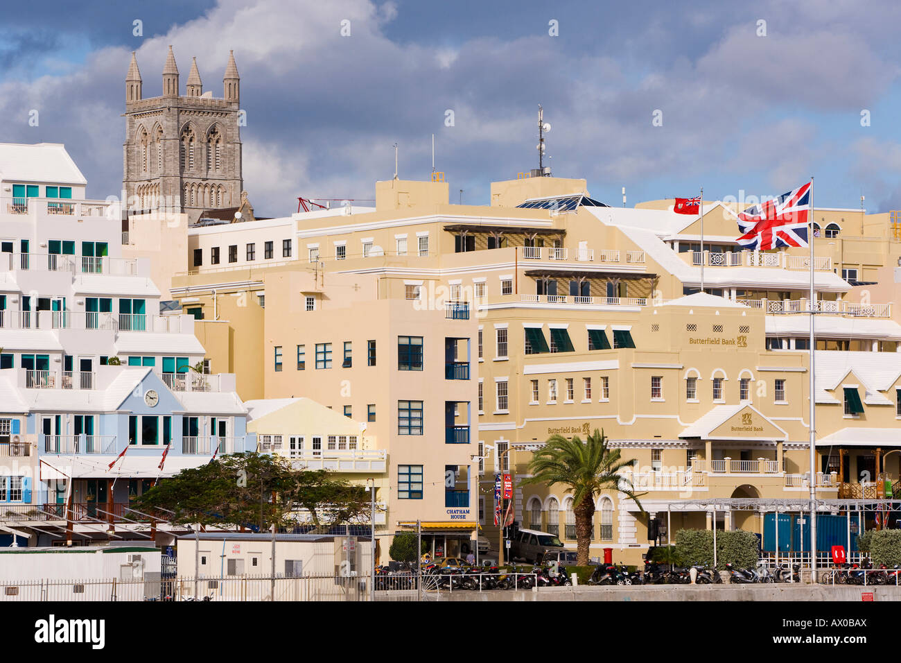 Bermuda, Hamilton, City of Hamilton, Front street and central Hamilton ...