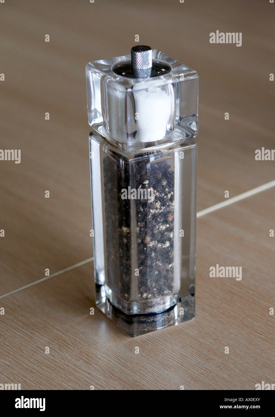 A dual salt and Pepper dispenser Stock Photo - Alamy
