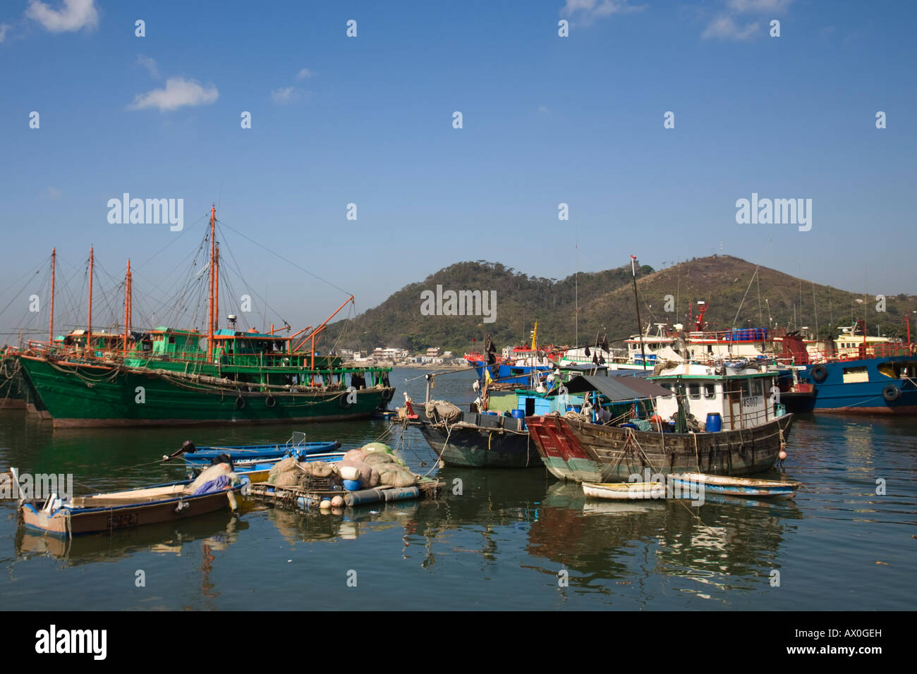 China, Hong Kong, Lantau Island, Tai O harbour Stock Photo - Alamy