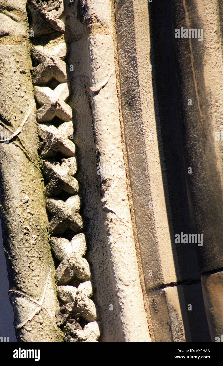 Early English Gothic style dogstooth ornament at Holy Trinity ...
