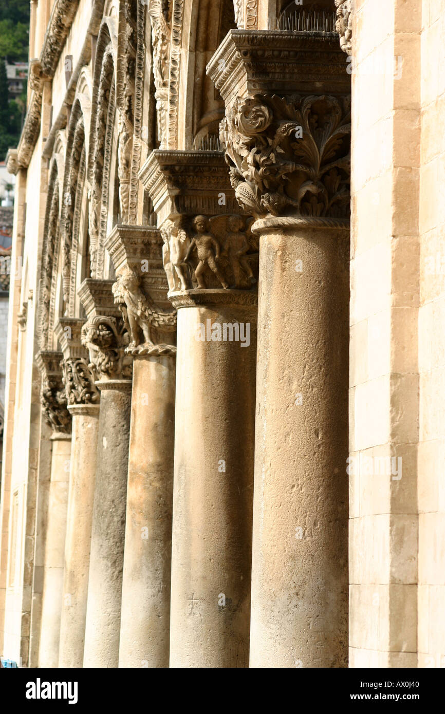 Baroque Columns Rectors Palace Dubrovnik Stock Photo - Alamy