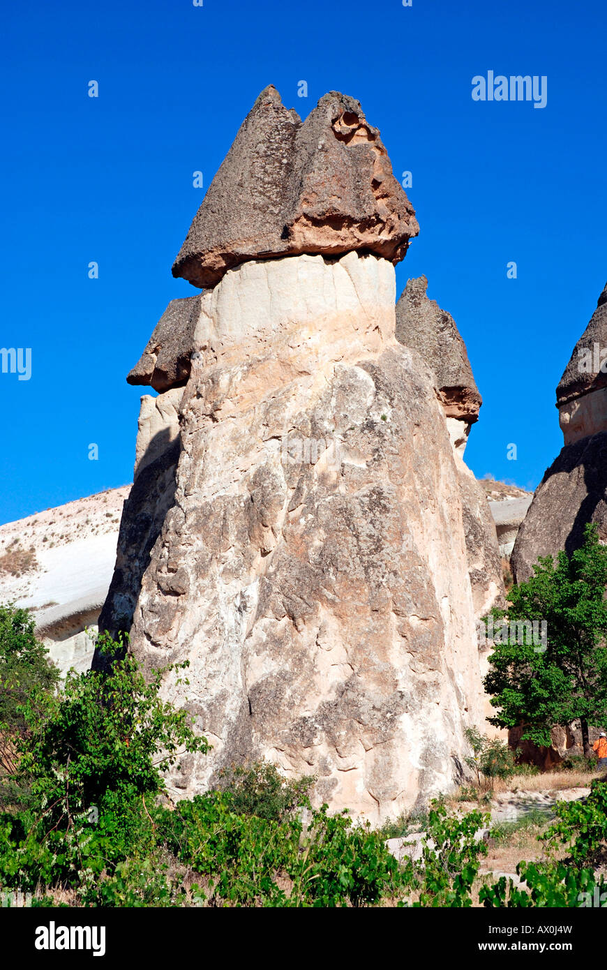 Tufa formations, Valley of the Monks (Pasabagi-Valley) near Goereme ...