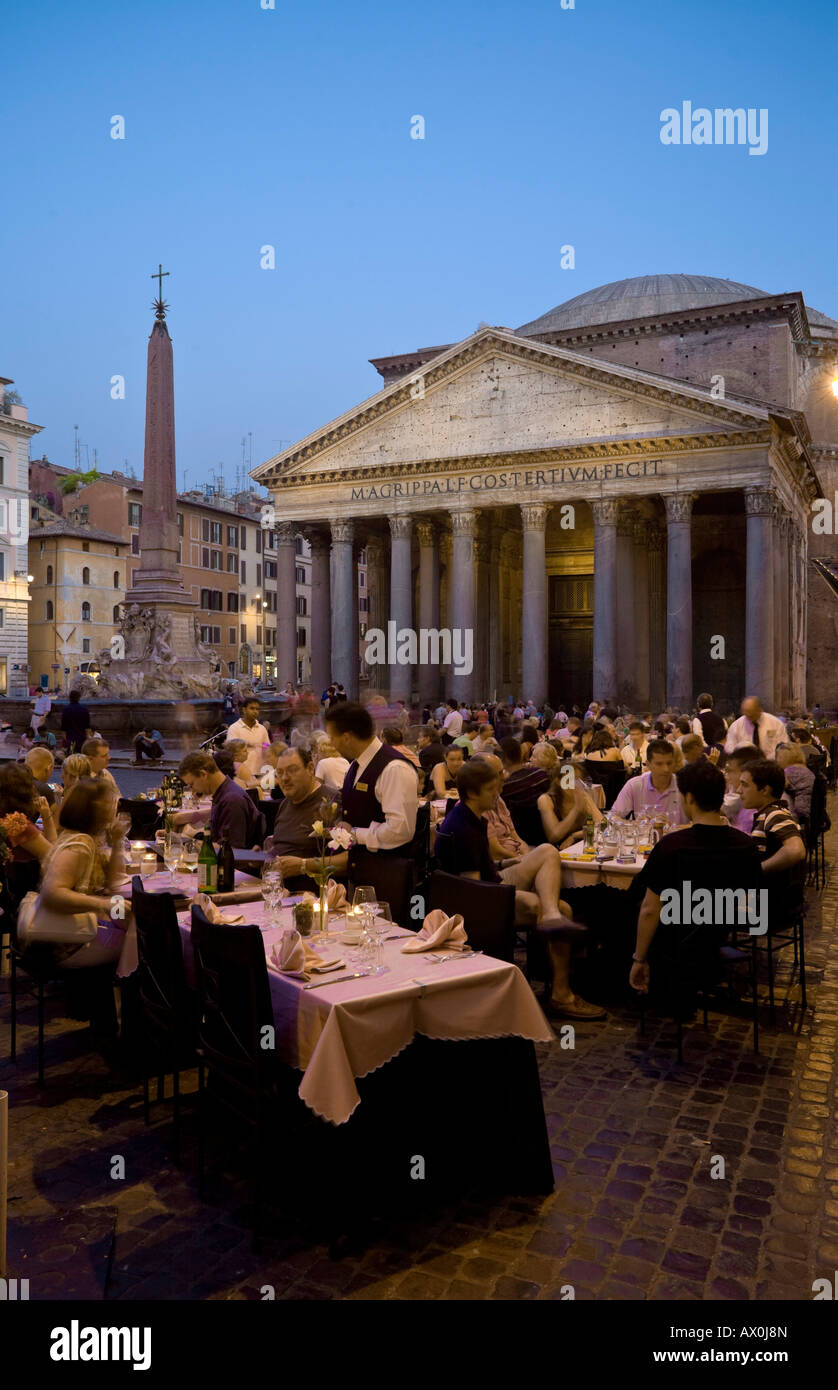 Pantheon and Piazza della Rotunda/Piazza del Rotonda, Rome, Italy Stock ...