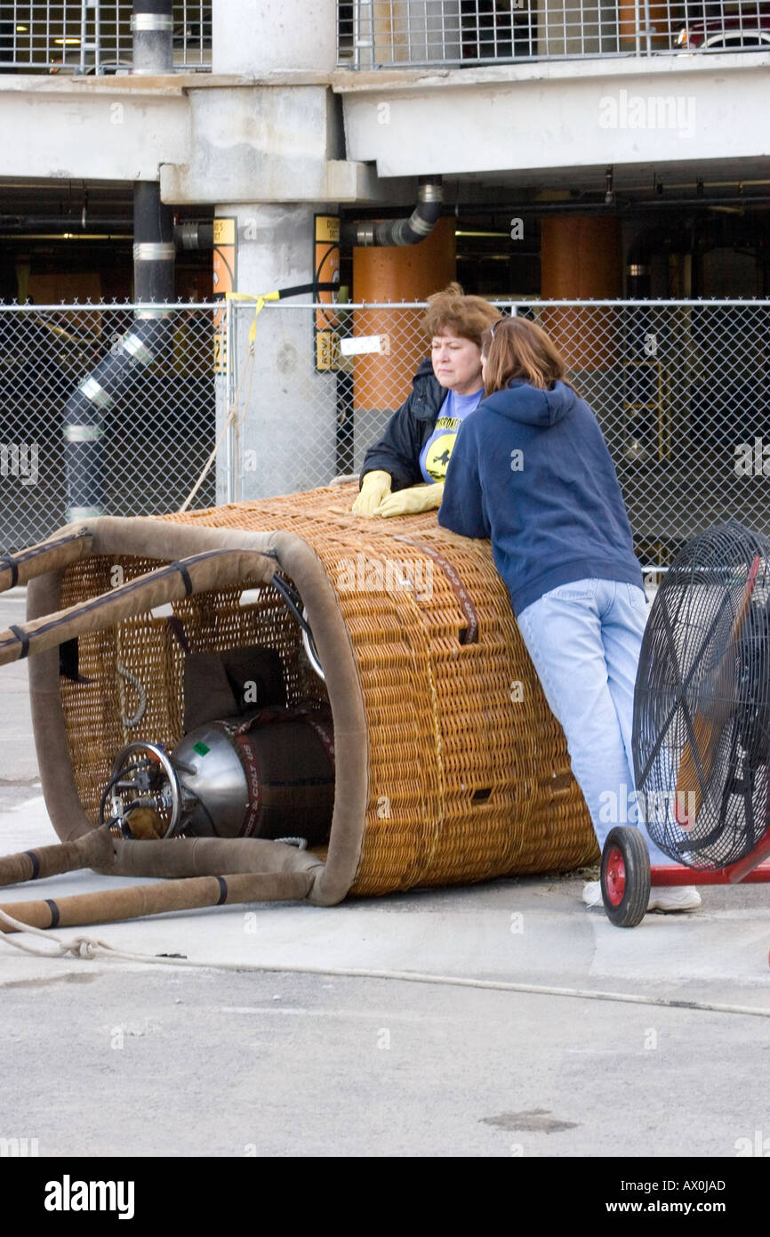 Ladies awaiting launch of hot air balloon Stock Photo - Alamy Ladies awaiting launch of hot air balloon Stock Photo - Alamy