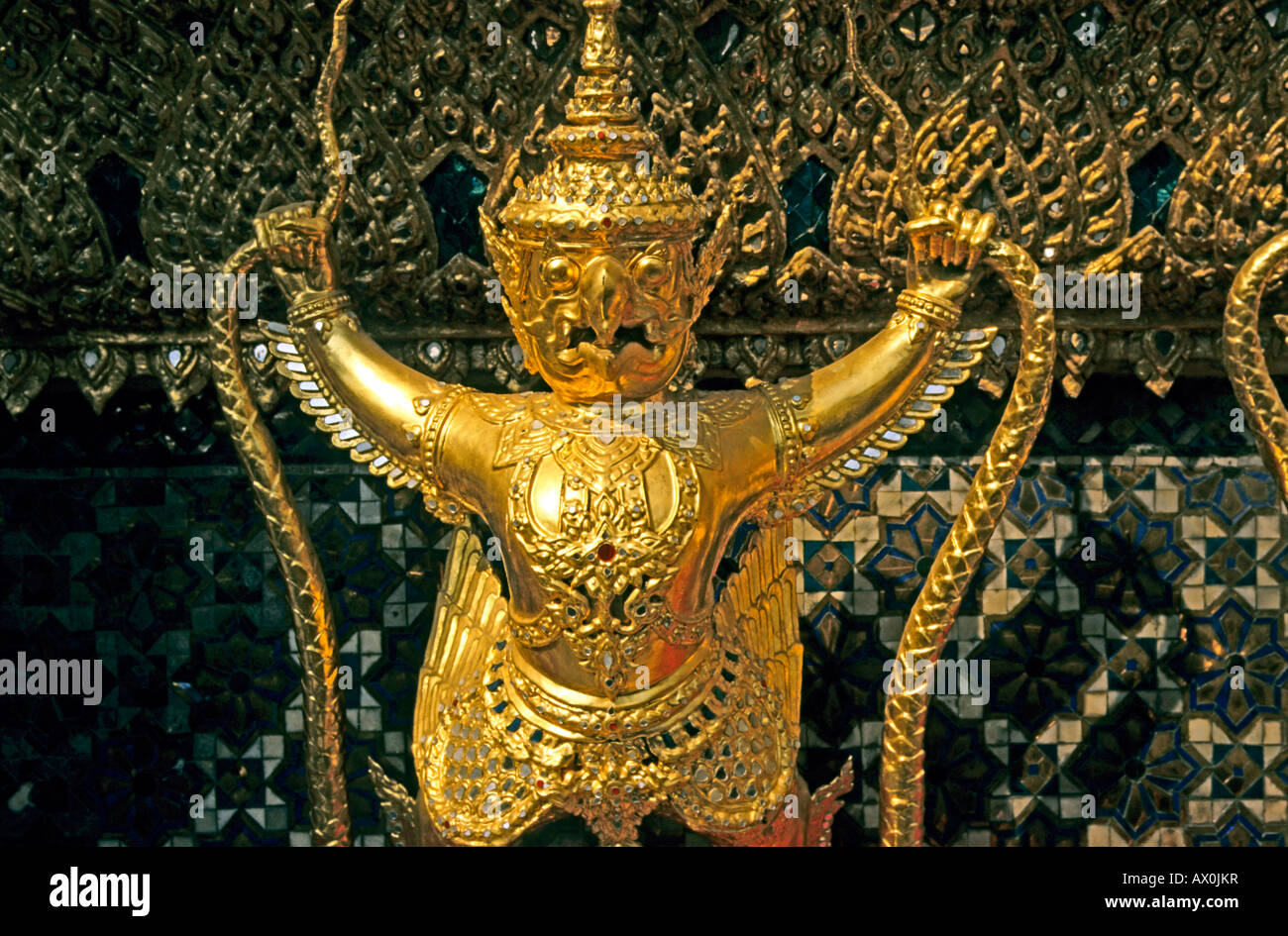 Garuda, a mythical bird-like creature, Grand Palace, Bangkok, Thailand ...