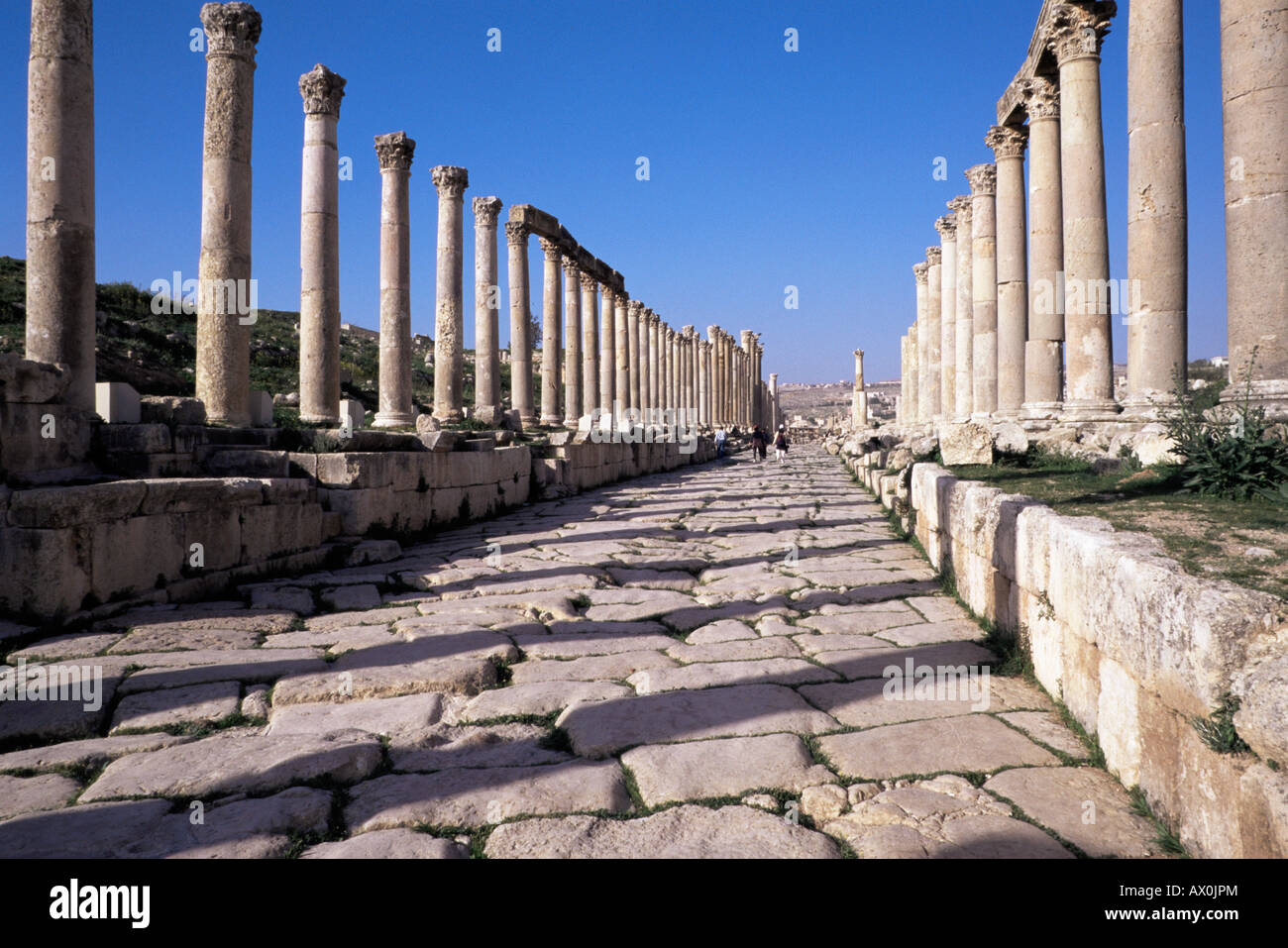 Cardo, Jerash, Jordan Stock Photo - Alamy