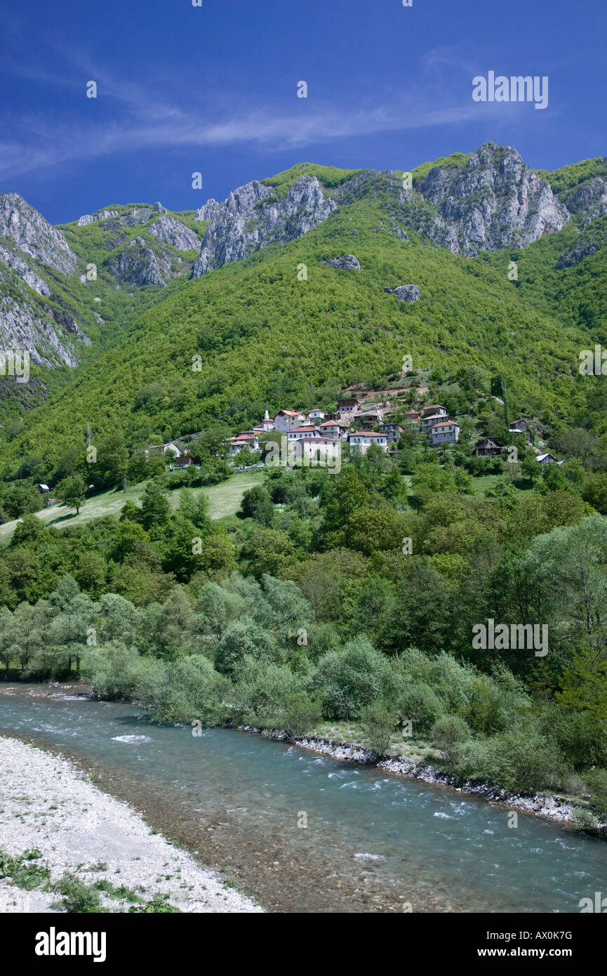 Macedonia, Mavrovo National Park, Jance, Mountain Village Stock Photo ...