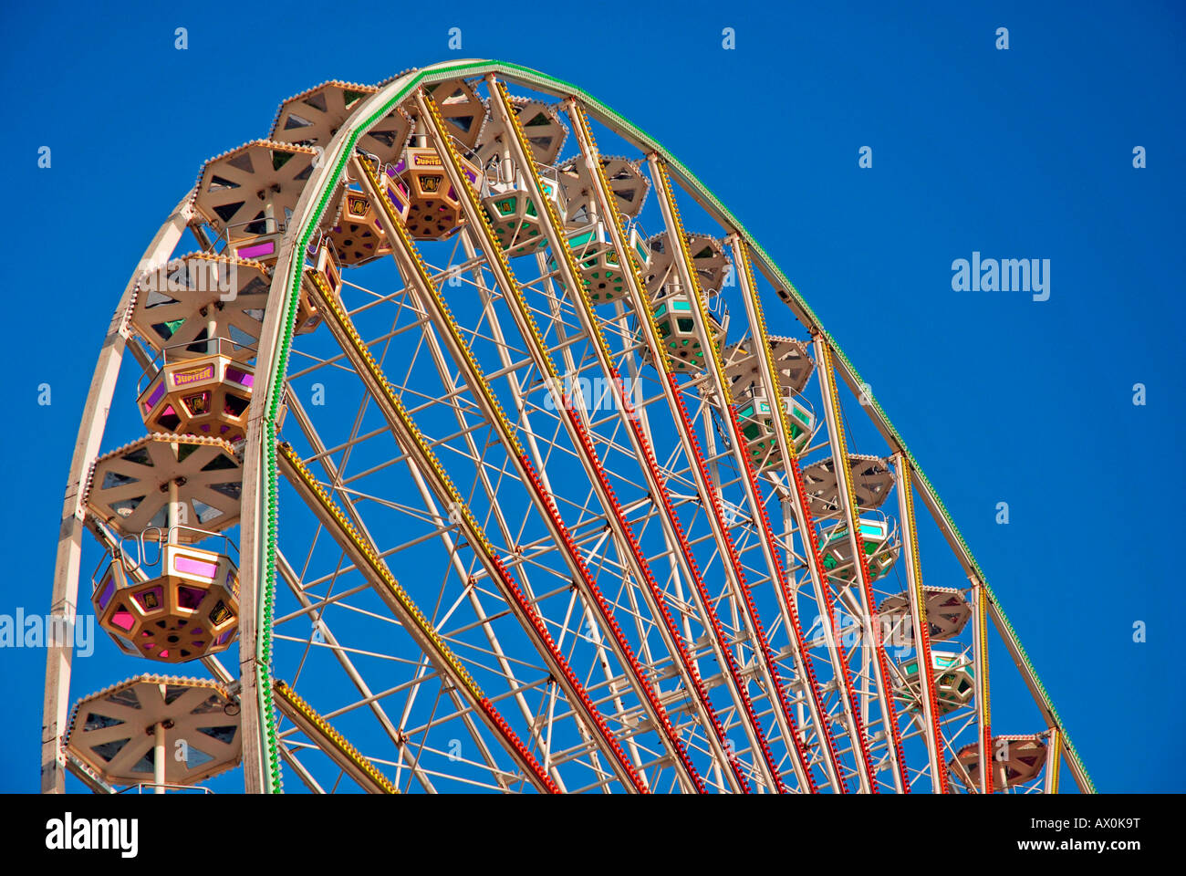 Ferris wheel, Cologne, North-Rhine Westphalia, Germany, Europe Stock ...