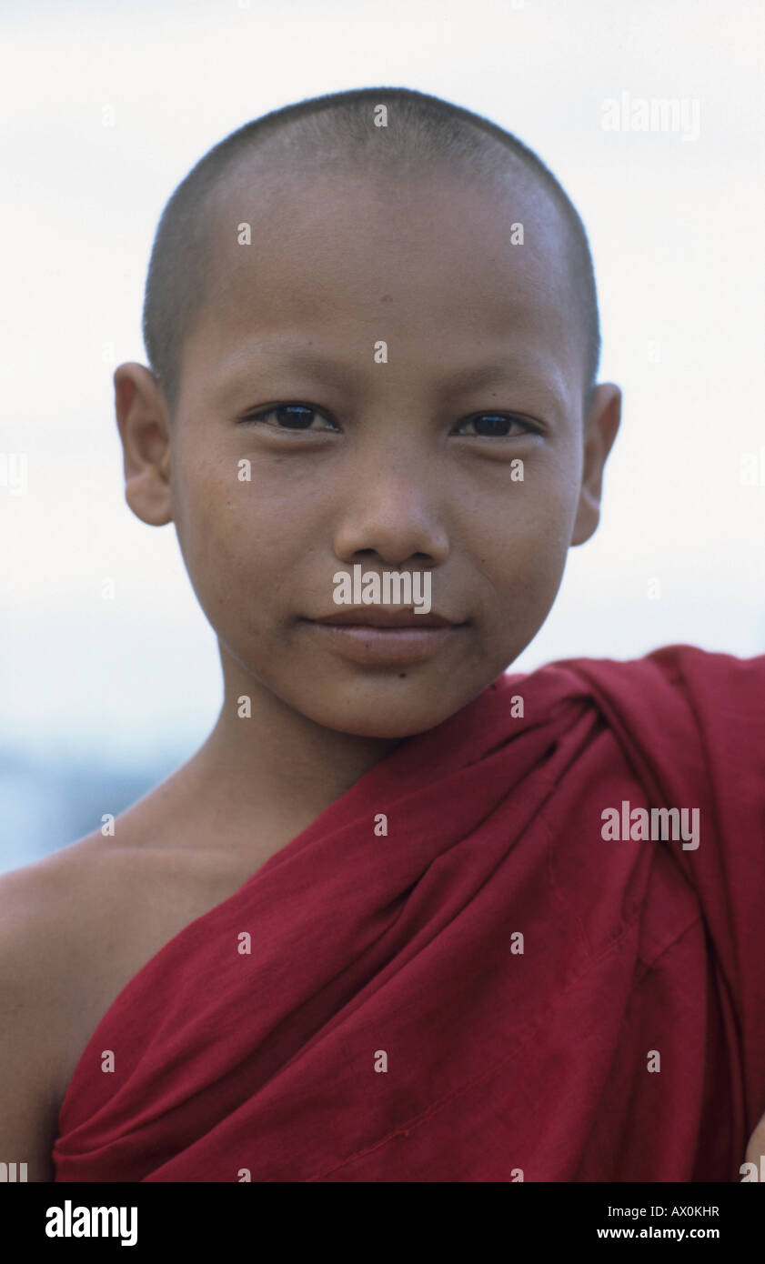 Buddhist novice, Myanmar, South-East Asia, Asia Stock Photo - Alamy