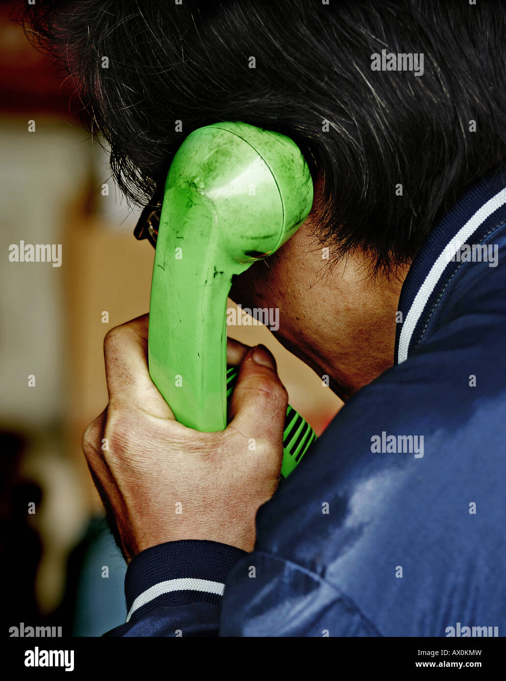 Vintage telephone man hi-res stock photography and images - Alamy