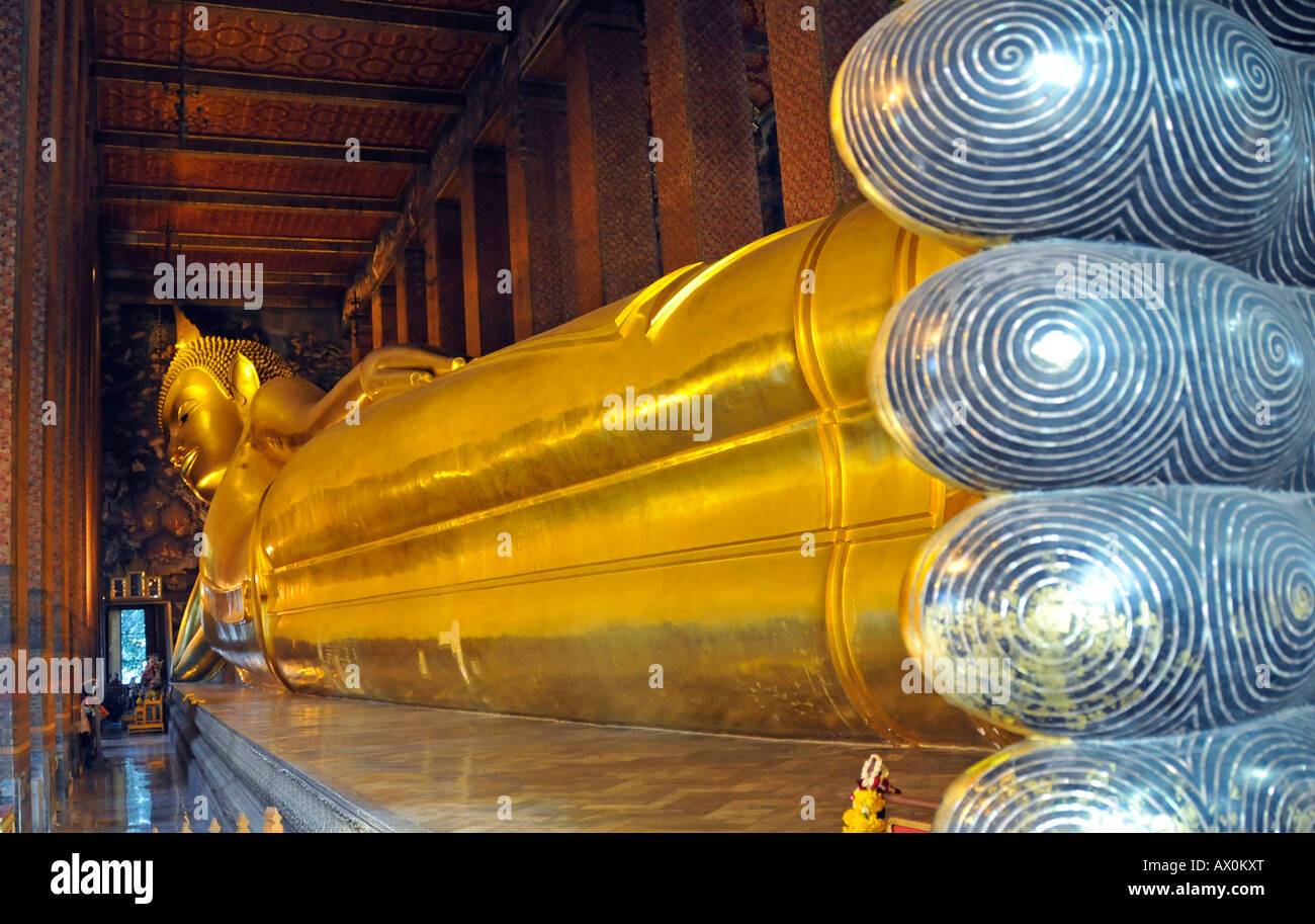 Laying Buddha, Wat Pho, Bangkok, Thailand, Southeast Asia, Asia Stock ...