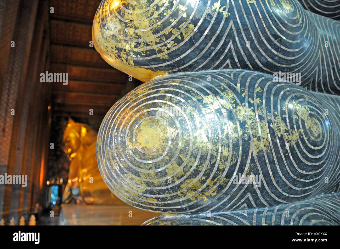 Laying Buddha, Wat Pho, Bangkok, Thailand, Southeast Asia, Asia Stock ...