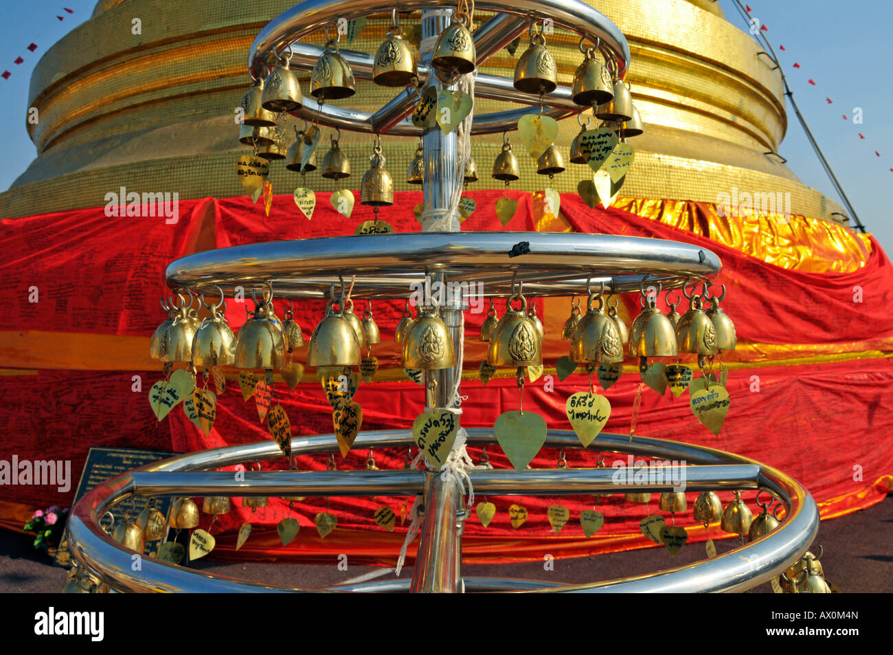 Wishing bells, Golden Mount, Bangkok, Thailand, Southeast Asia, Asia ...