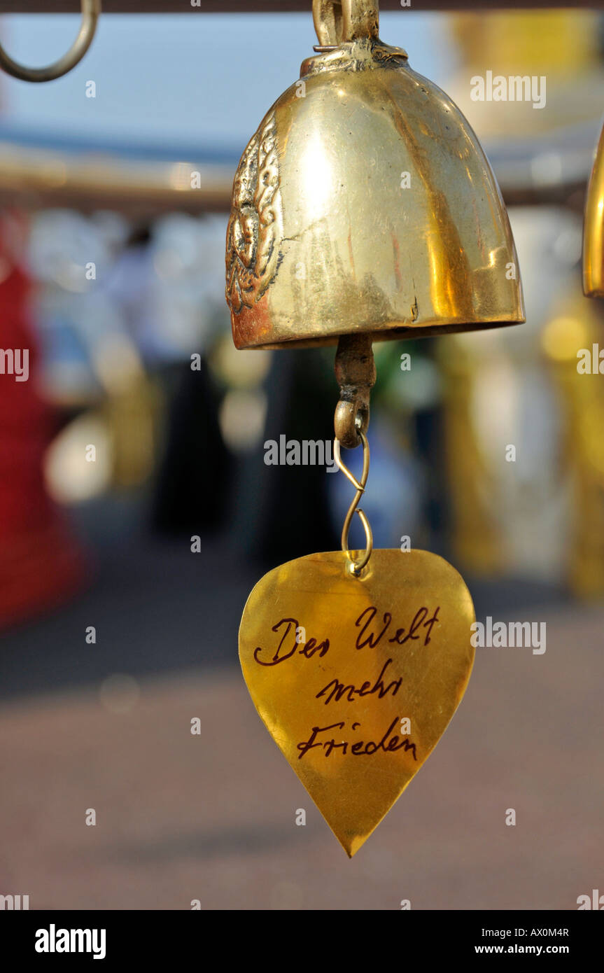 Wishing bell, Golden Mount, Bangkok, Thailand, Southeast Asia, Asia ...